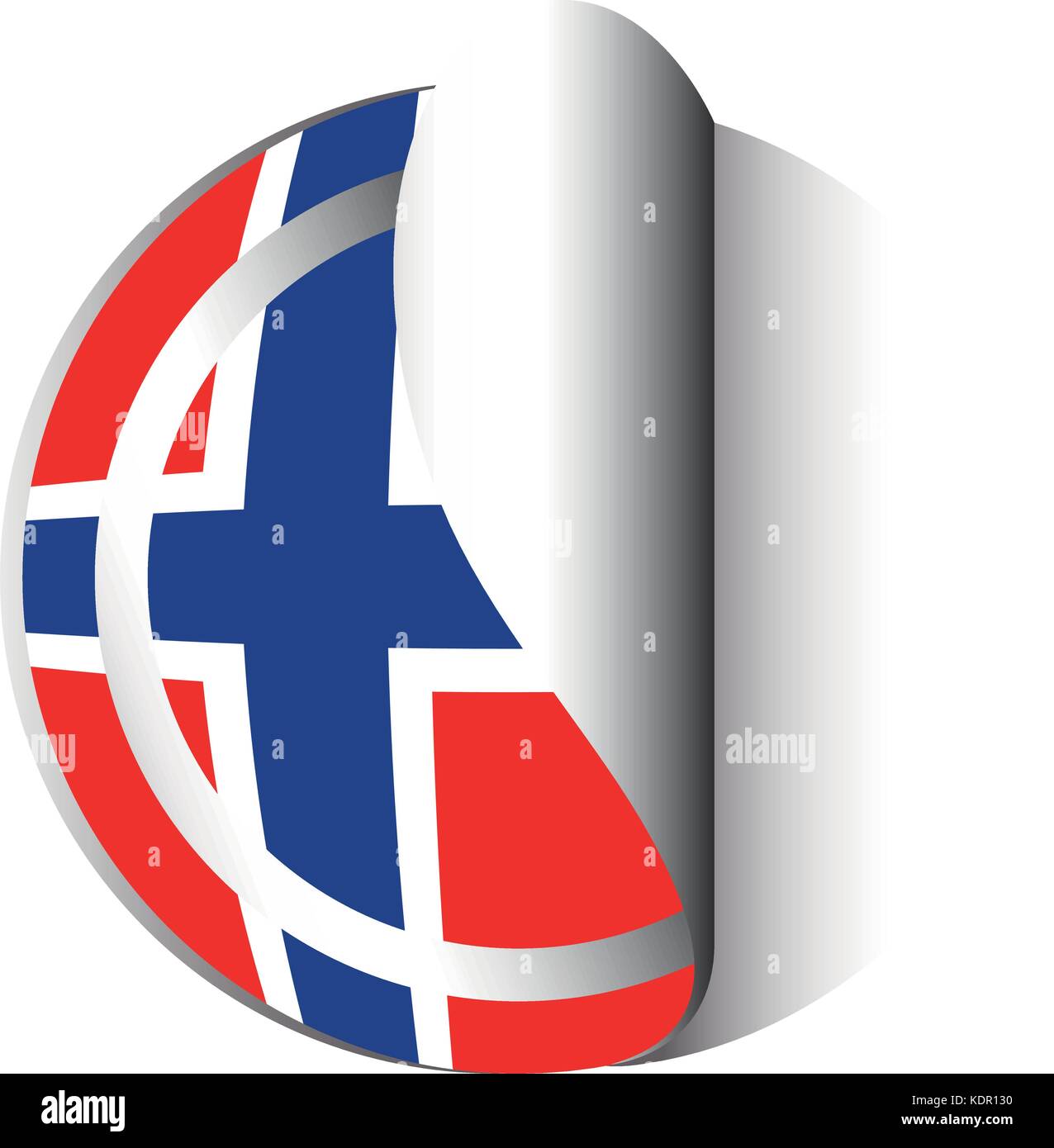 Flag icon design for Norway illustration Stock Vector Image & Art - Alamy