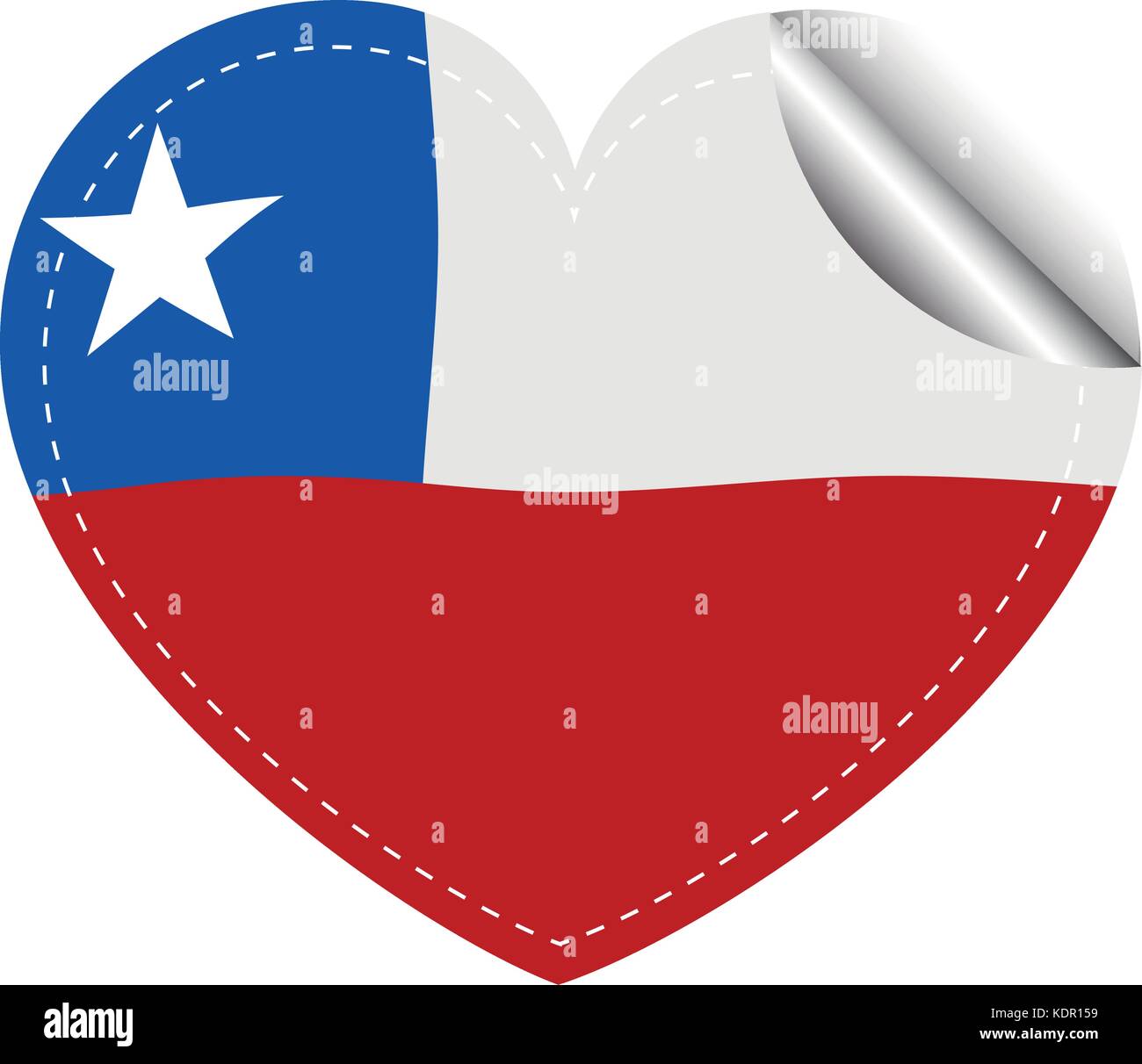 Chile heart Stock Vector Images - Alamy