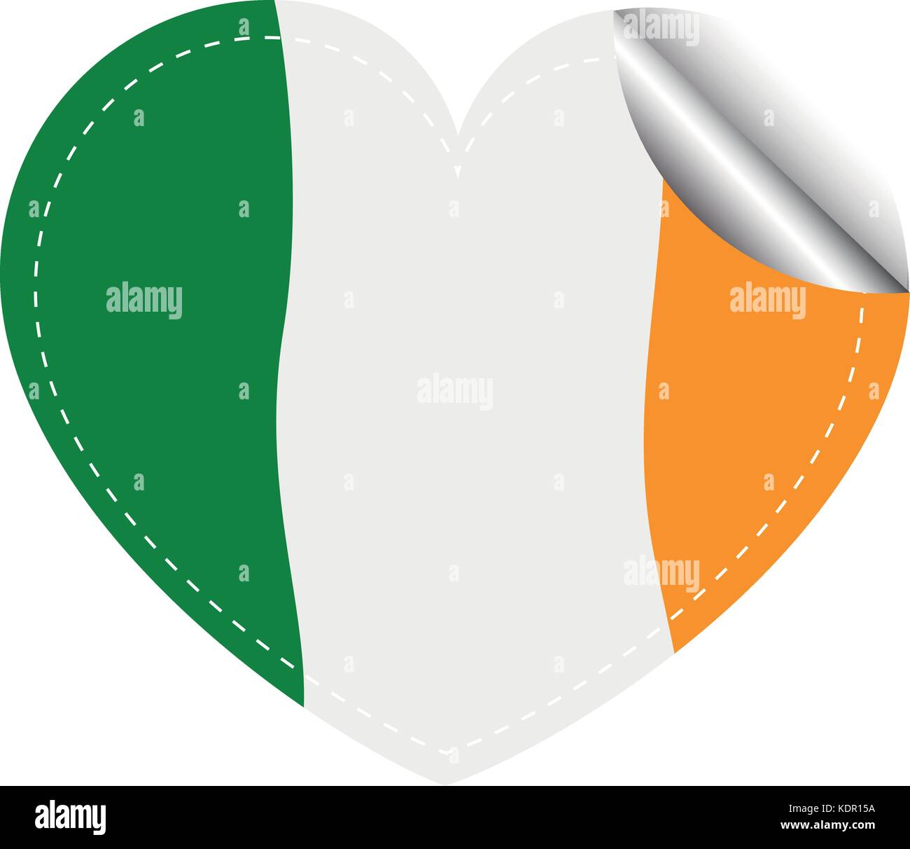 Ireland flag in heart shape illustration Stock Vector Image & Art - Alamy
