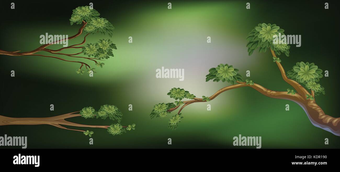 Each three branches Stock Vector Images - Alamy