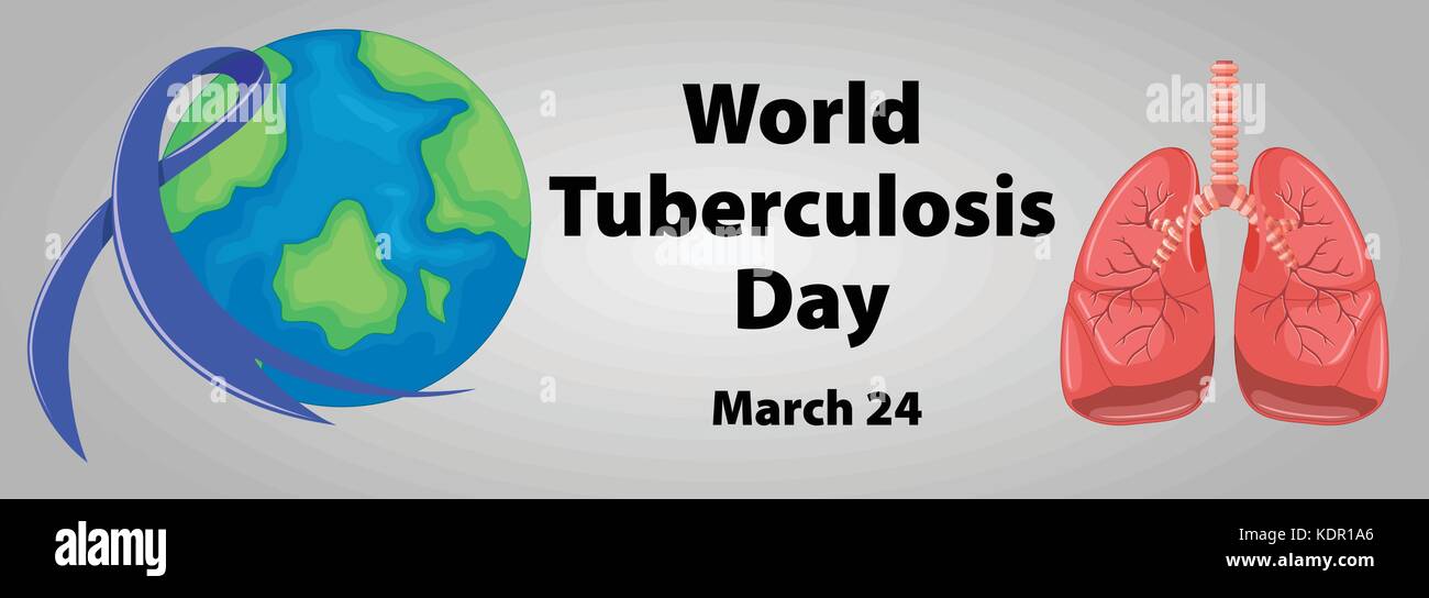 World Tuberculosis day poster with human lungs illustration Stock Vector Image & Art - Alamy