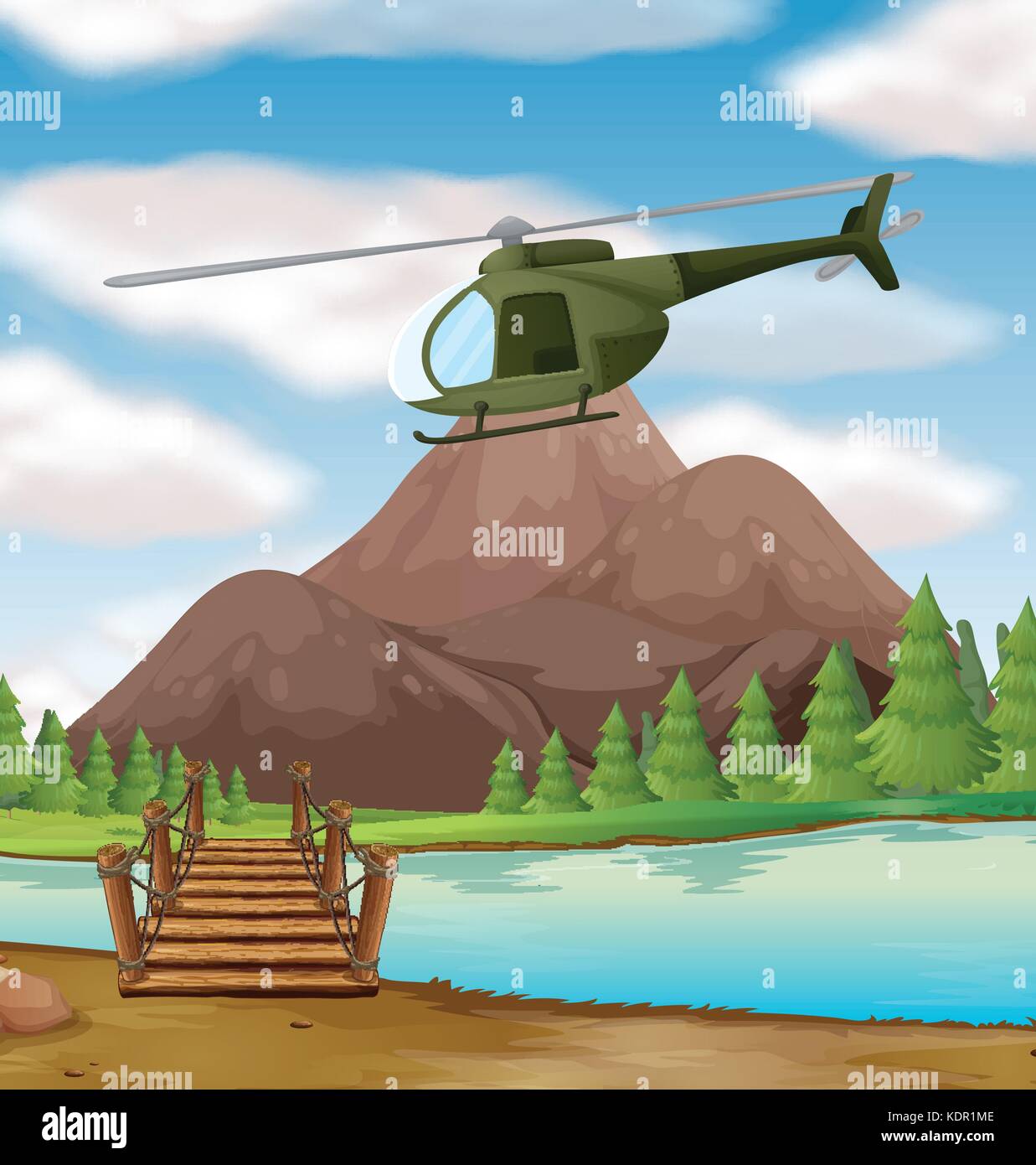 Flying river Stock Vector Images - Alamy