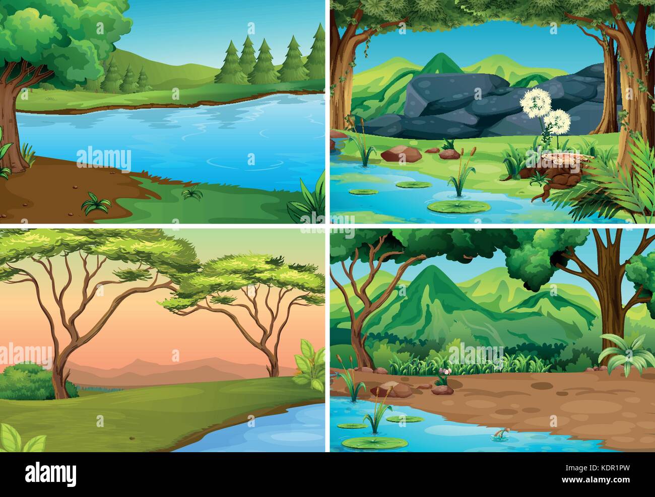 Outdoor scenes Stock Vector Images - Alamy