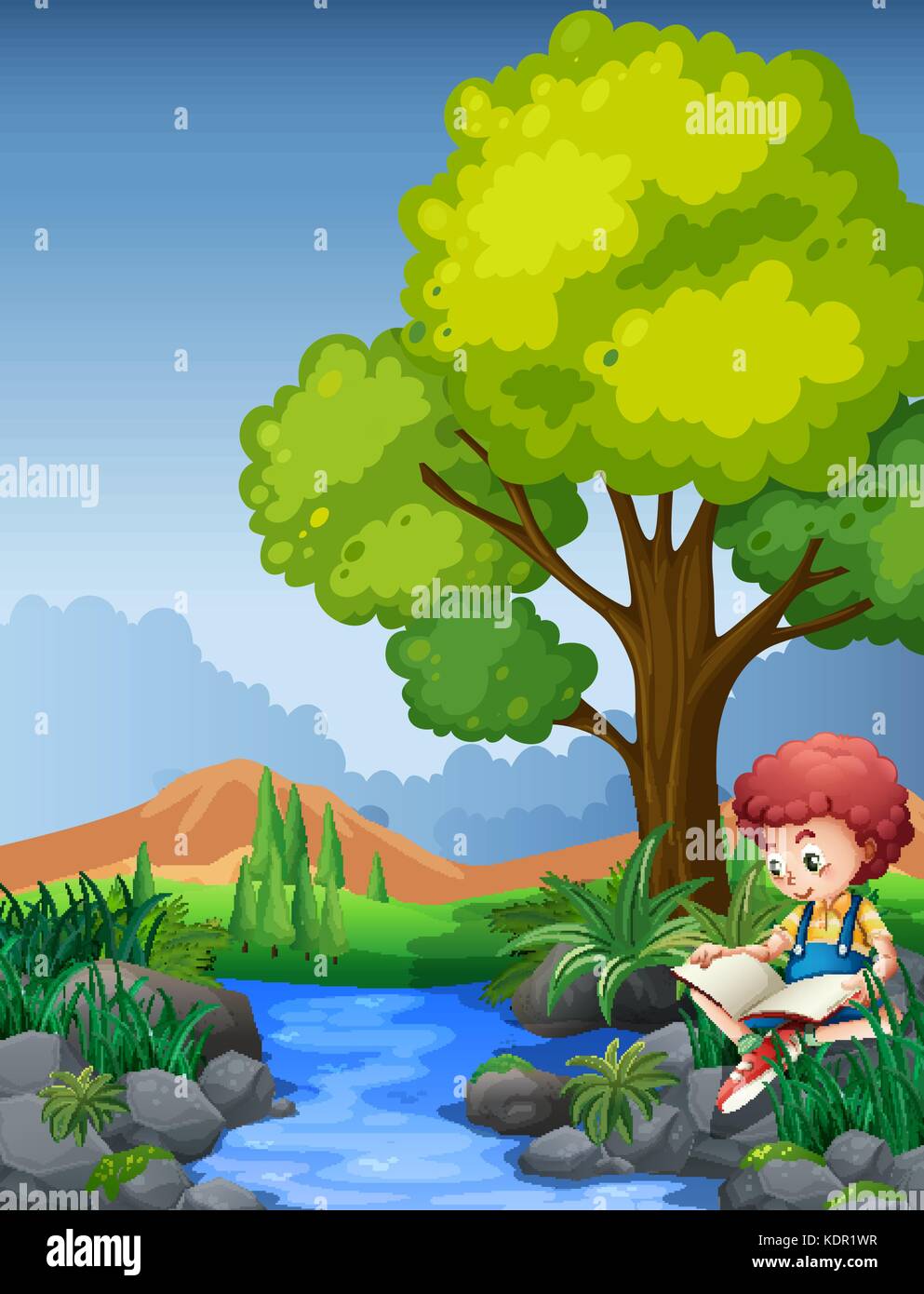 Little stream Stock Vector Images - Alamy