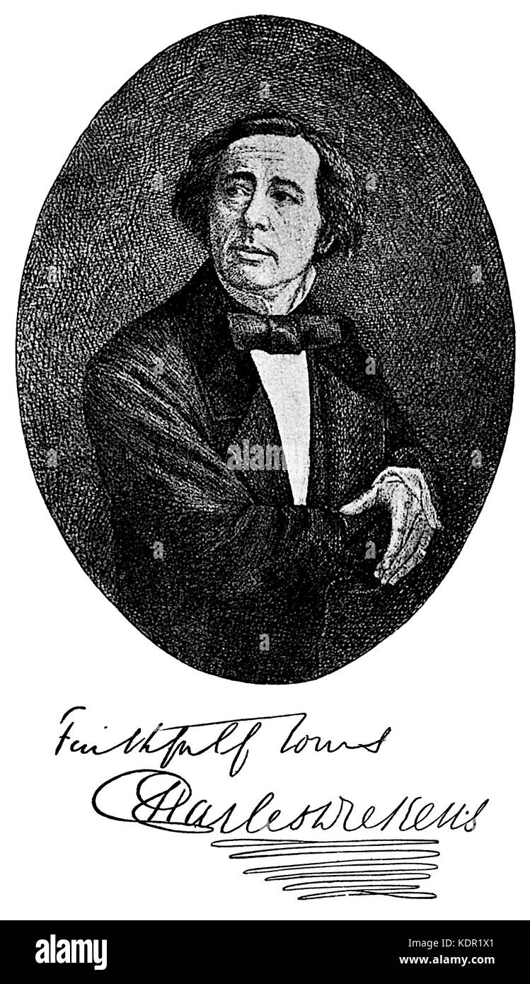 Charles dickens signature Black and White Stock Photos & Images - Alamy