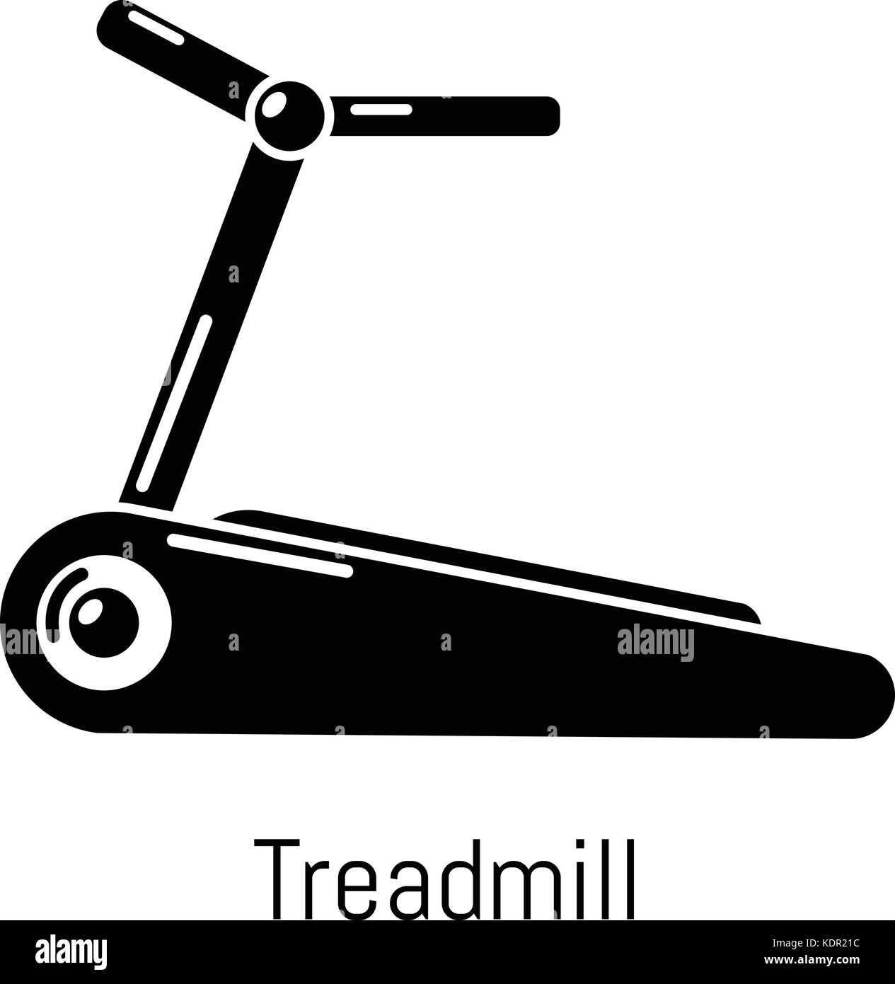Treadmill icon, simple black style Stock Vector Image & Art - Alamy