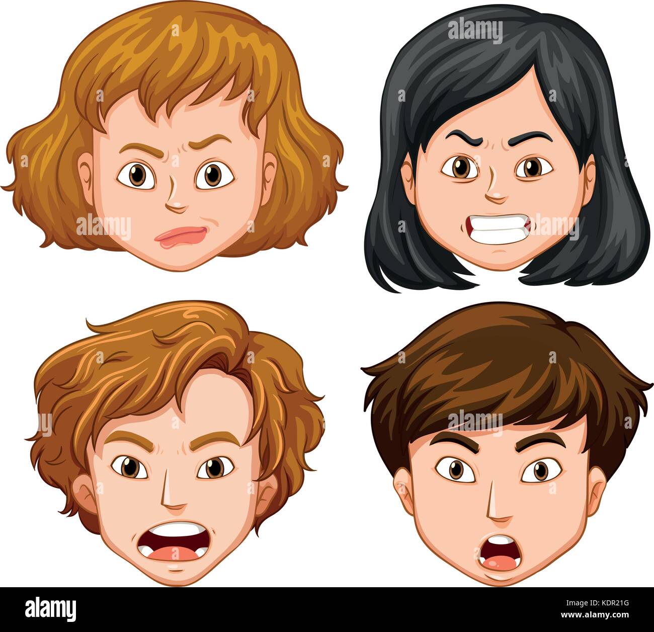 People expressing different emotions Stock Vector Images - Alamy