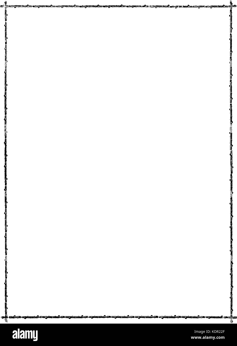 Simple Thin Black Borders For Papers