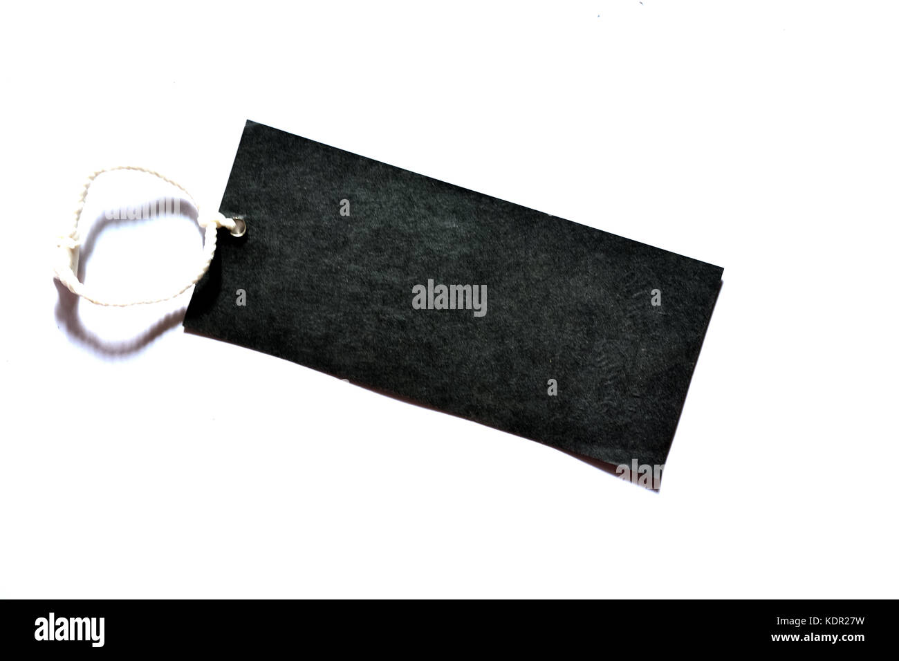 Empty label on white background Stock Photo - Alamy