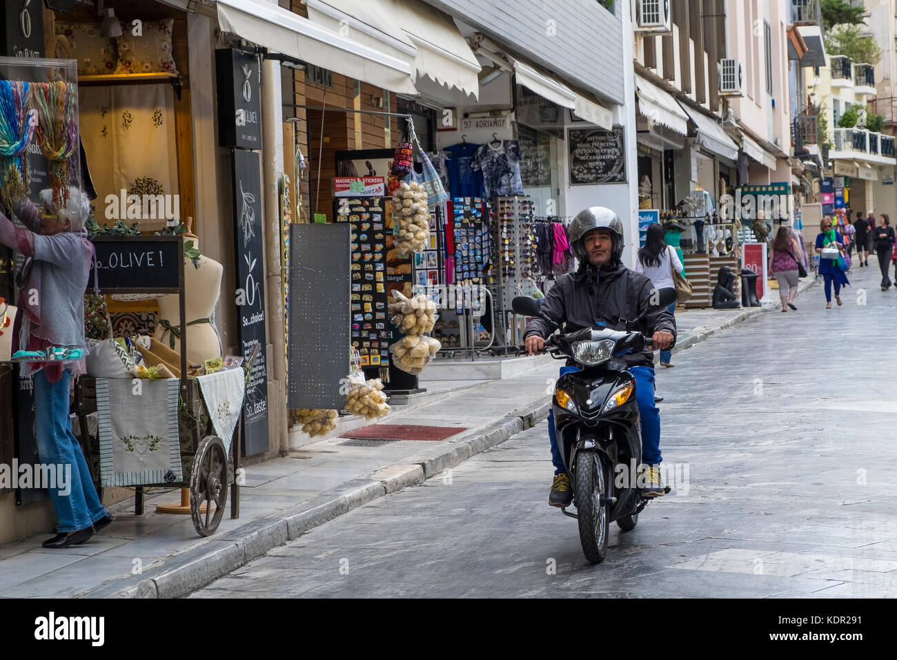 old town, Plaka, Athens, Greece Stock Photo - Alamy