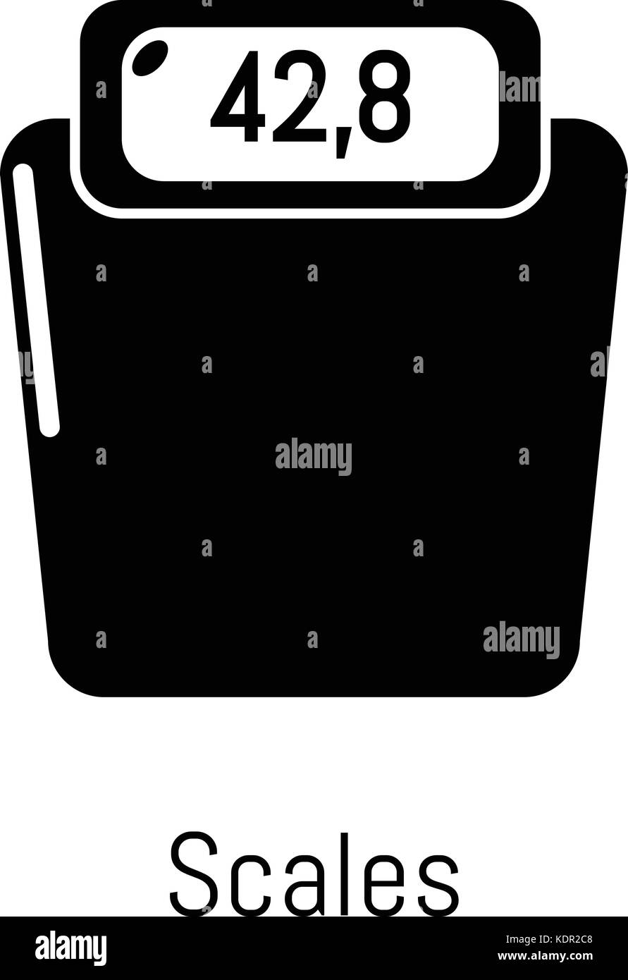 Scales icon, simple black style Stock Vector Image & Art - Alamy
