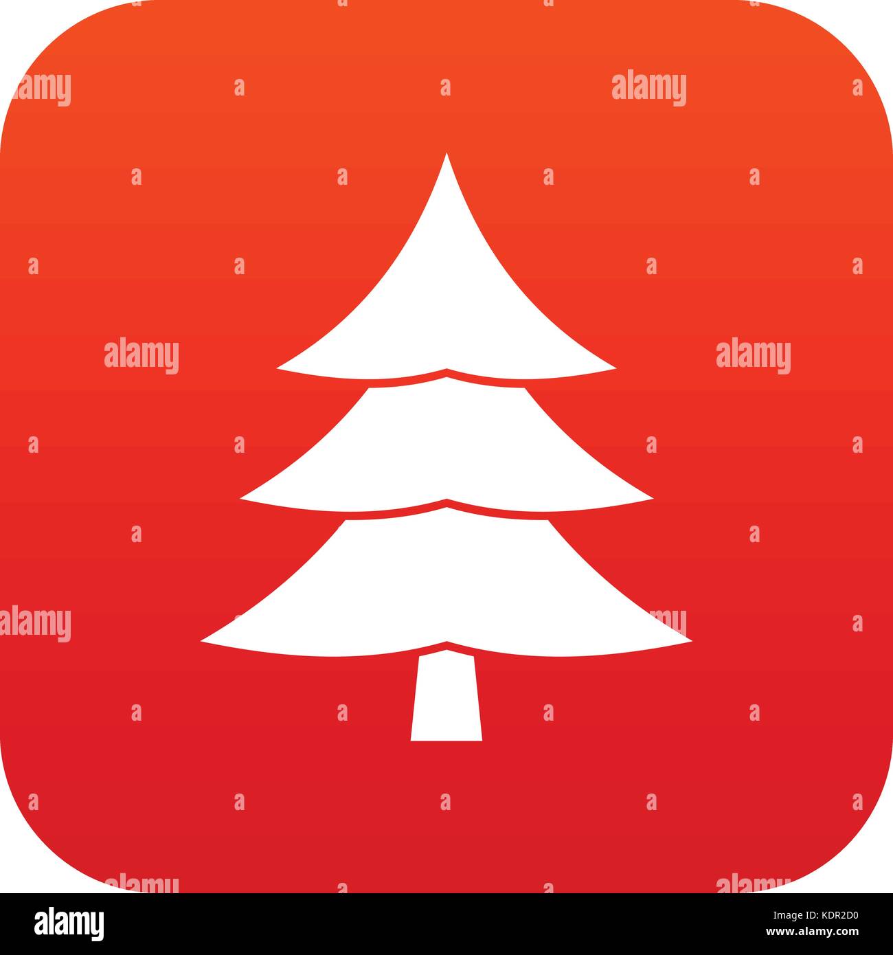 Fir tree icon digital red Stock Vector Image & Art - Alamy