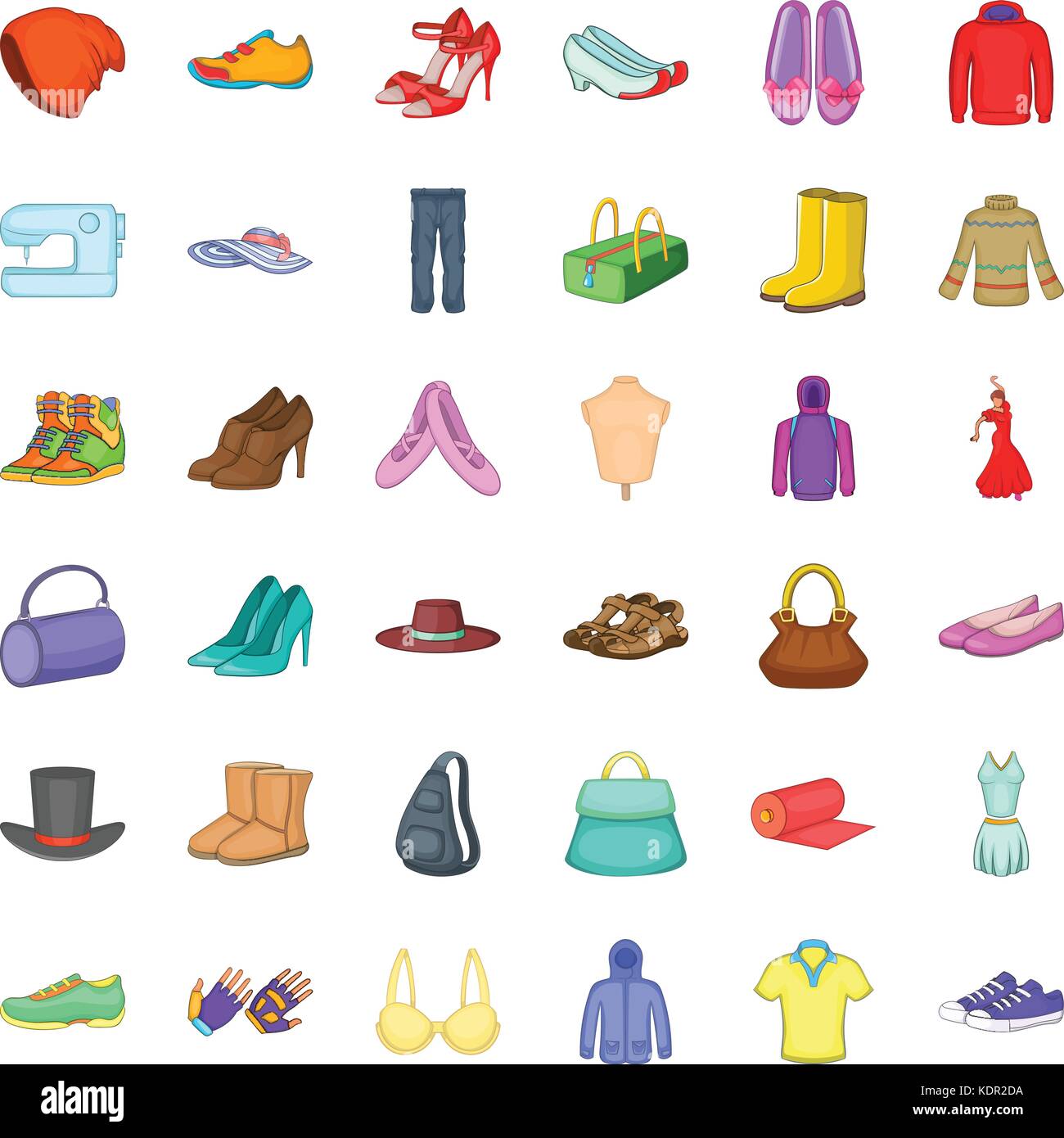 Model icons set, cartoon style Stock Vector Image & Art - Alamy