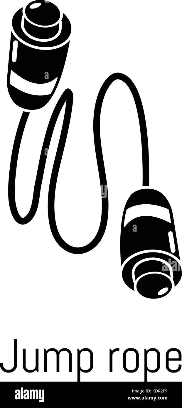 Jump rope icon, simple black style Stock Vector Image & Art - Alamy