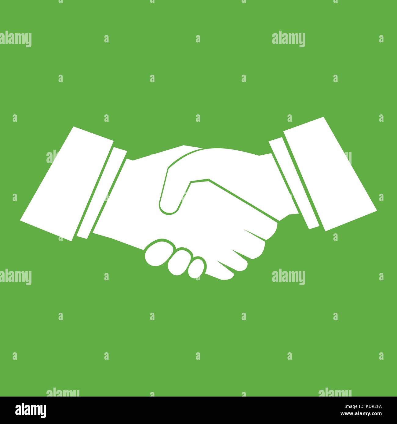 Handshake icon green Stock Vector Image & Art - Alamy