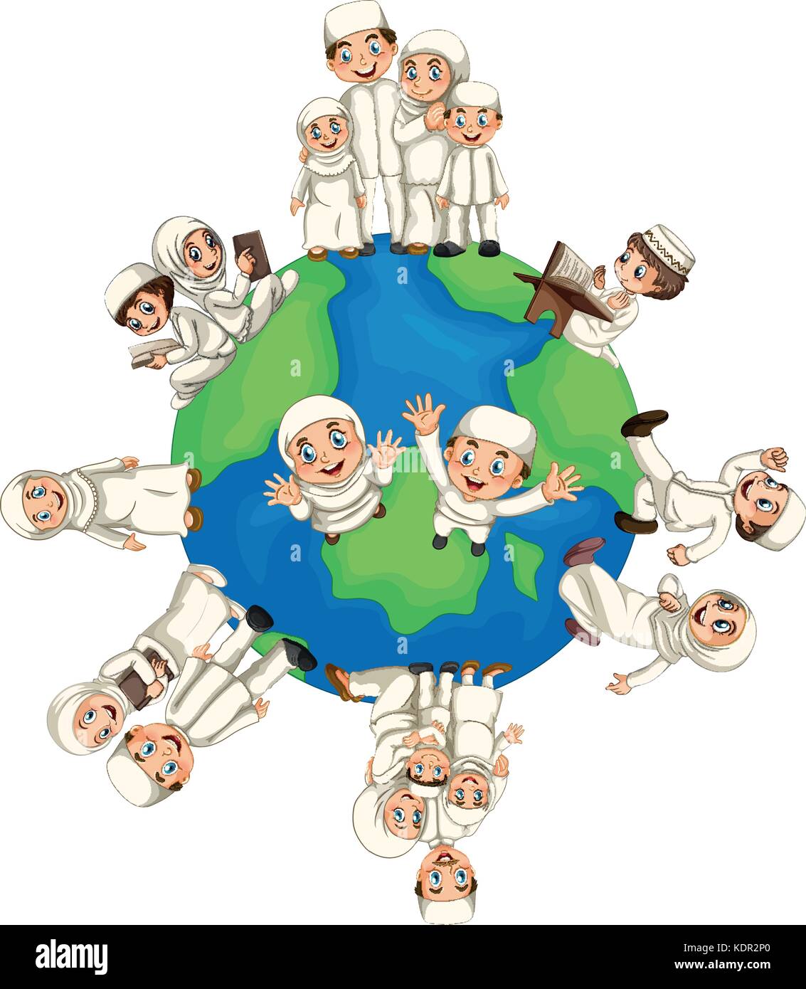 Muslim world Stock Vector Images - Alamy