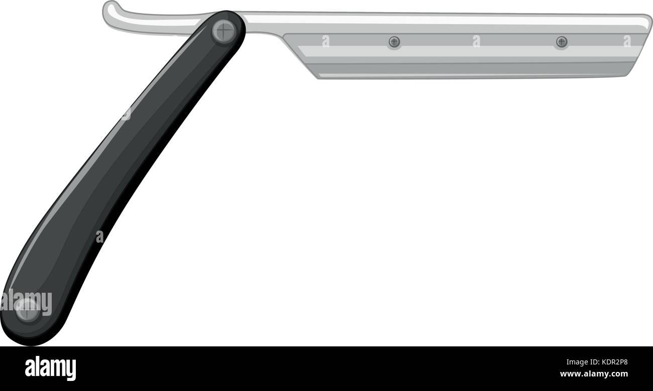 Barber blade on white background illustration Stock Vector Image & Art ...