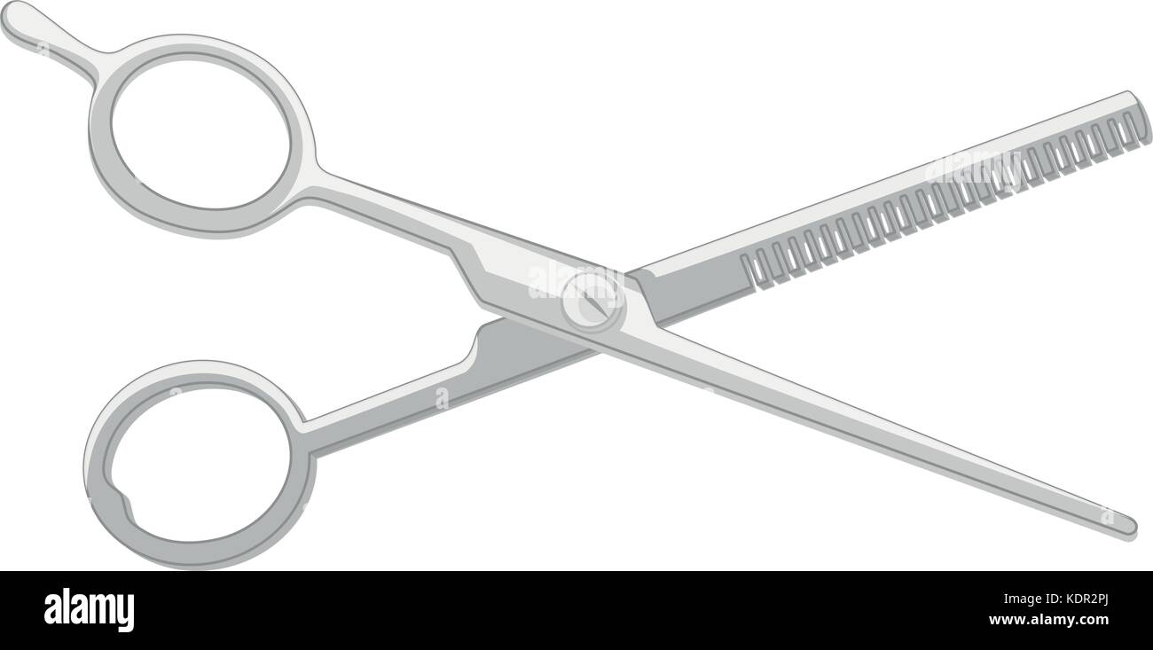 Barber scissors on white background illustration Stock Vector Image ...