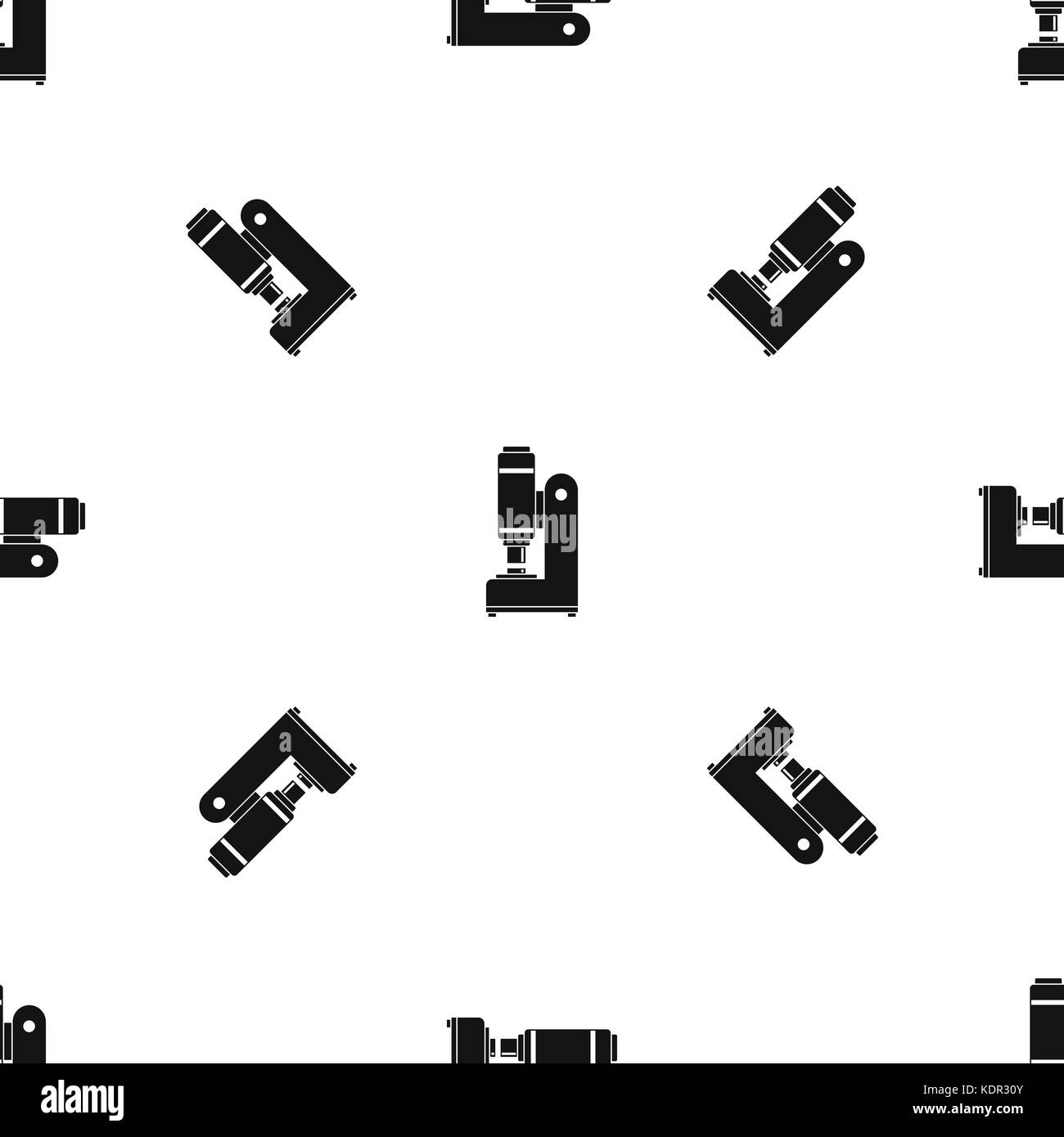 Blacksmith automatic hammer pattern seamless black Stock Vector Image ...