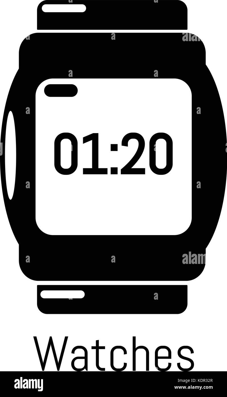 Watches icon, simple black style Stock Vector Image & Art - Alamy
