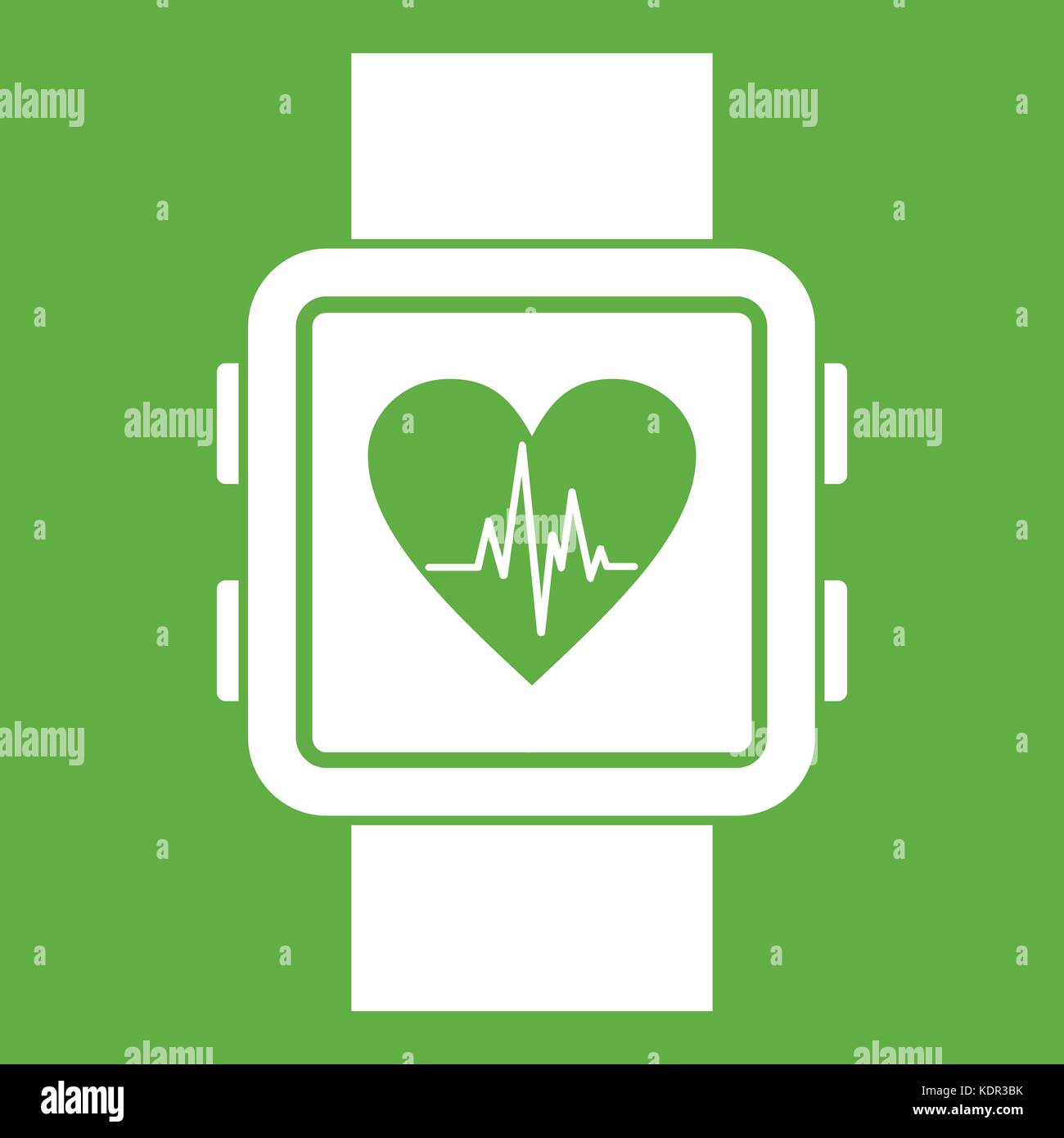 Smartwatch icon green Stock Vector Image & Art - Alamy