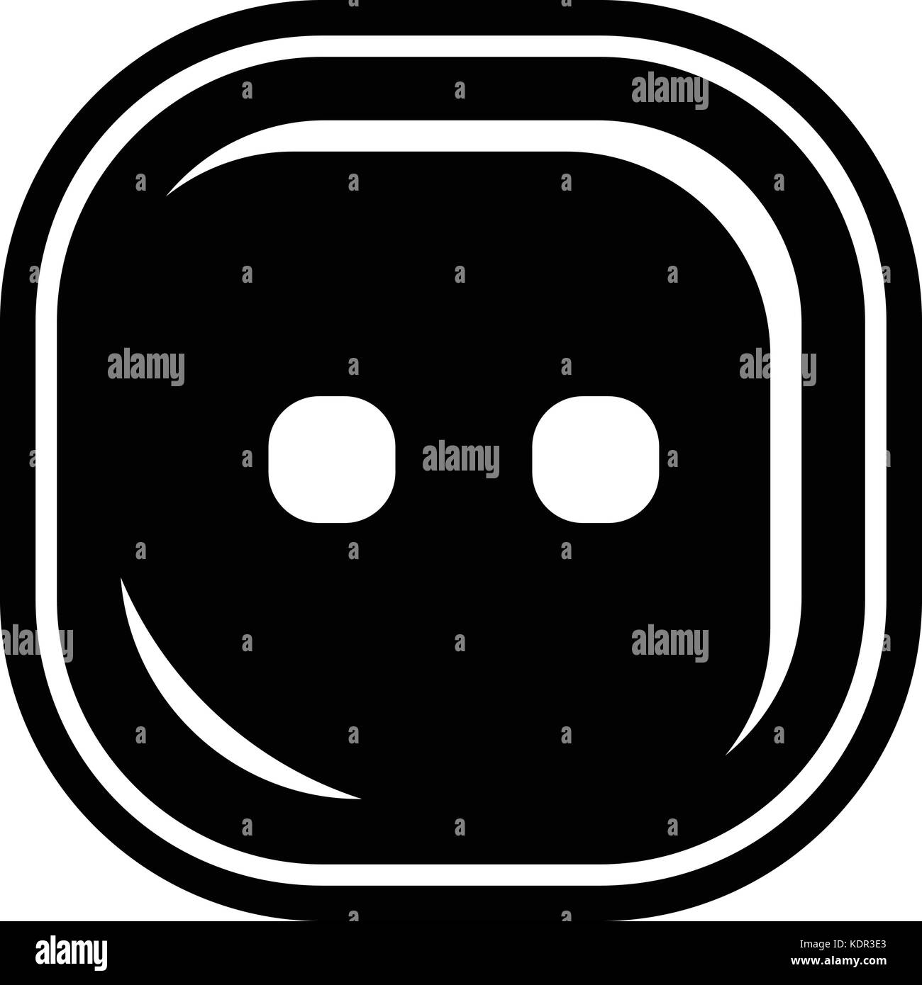 Craft button icon, simple black style Stock Vector Image & Art - Alamy