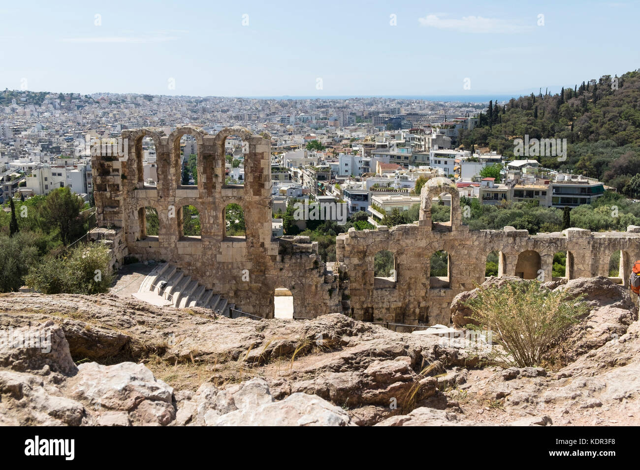 The Odeion of Herodes Atticus, Acropolis, Athens , Greece Stock Photo ...