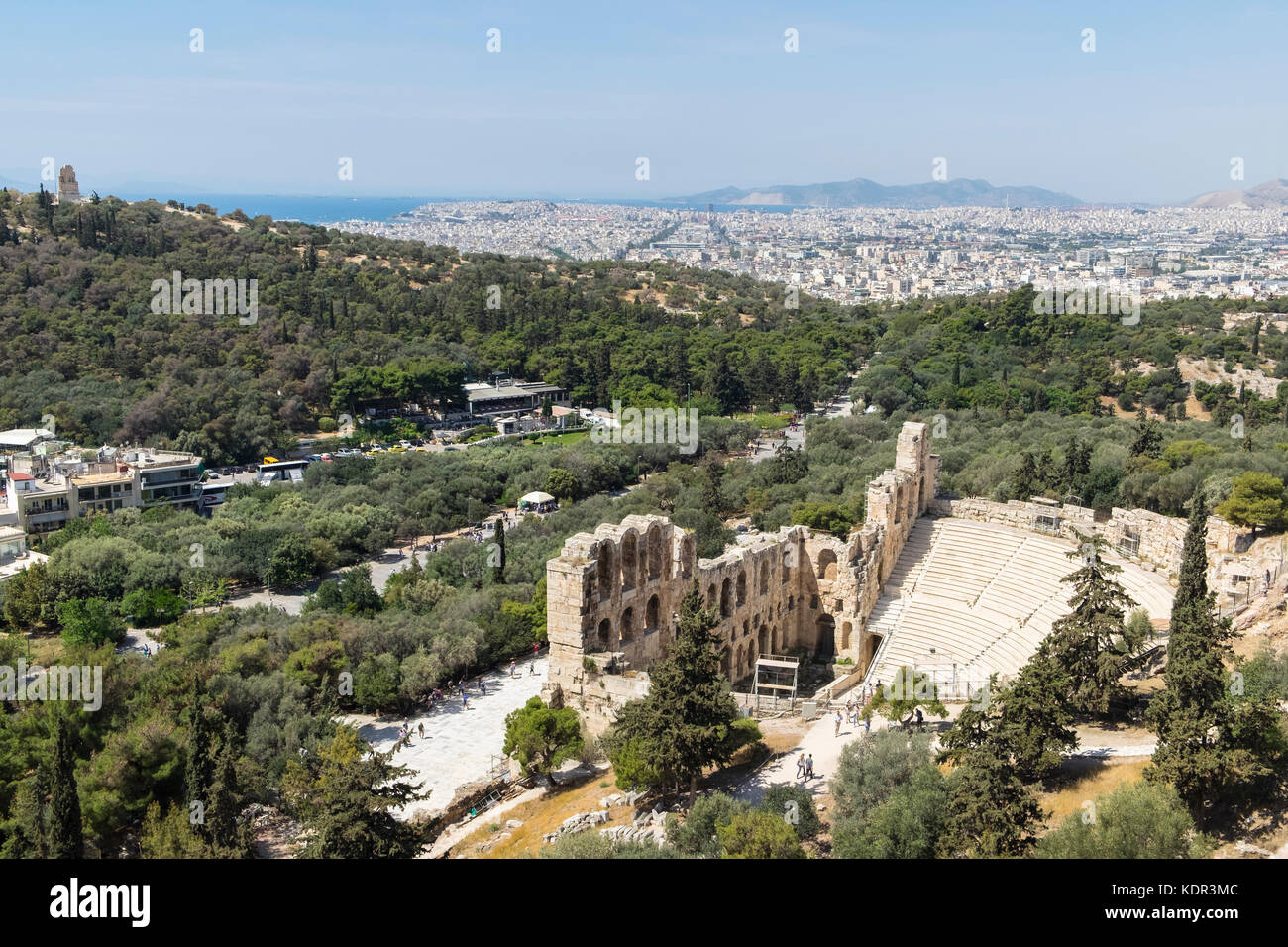 Odeion herodes atticus acropolis hi-res stock photography and images ...