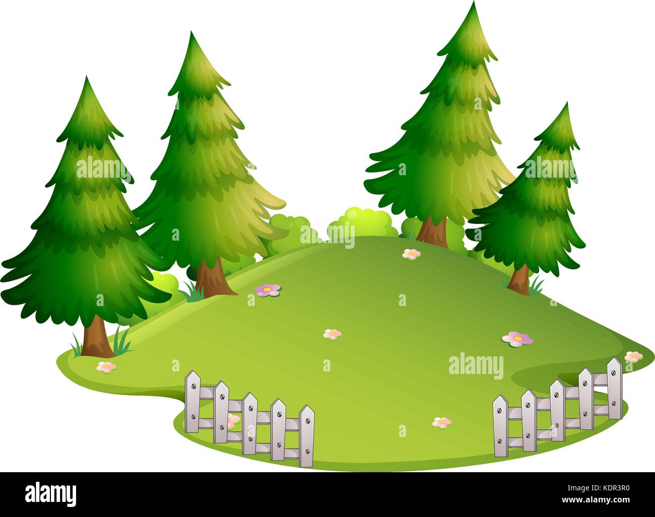 Background scene with park at daytime illustration Stock Vector Image ...