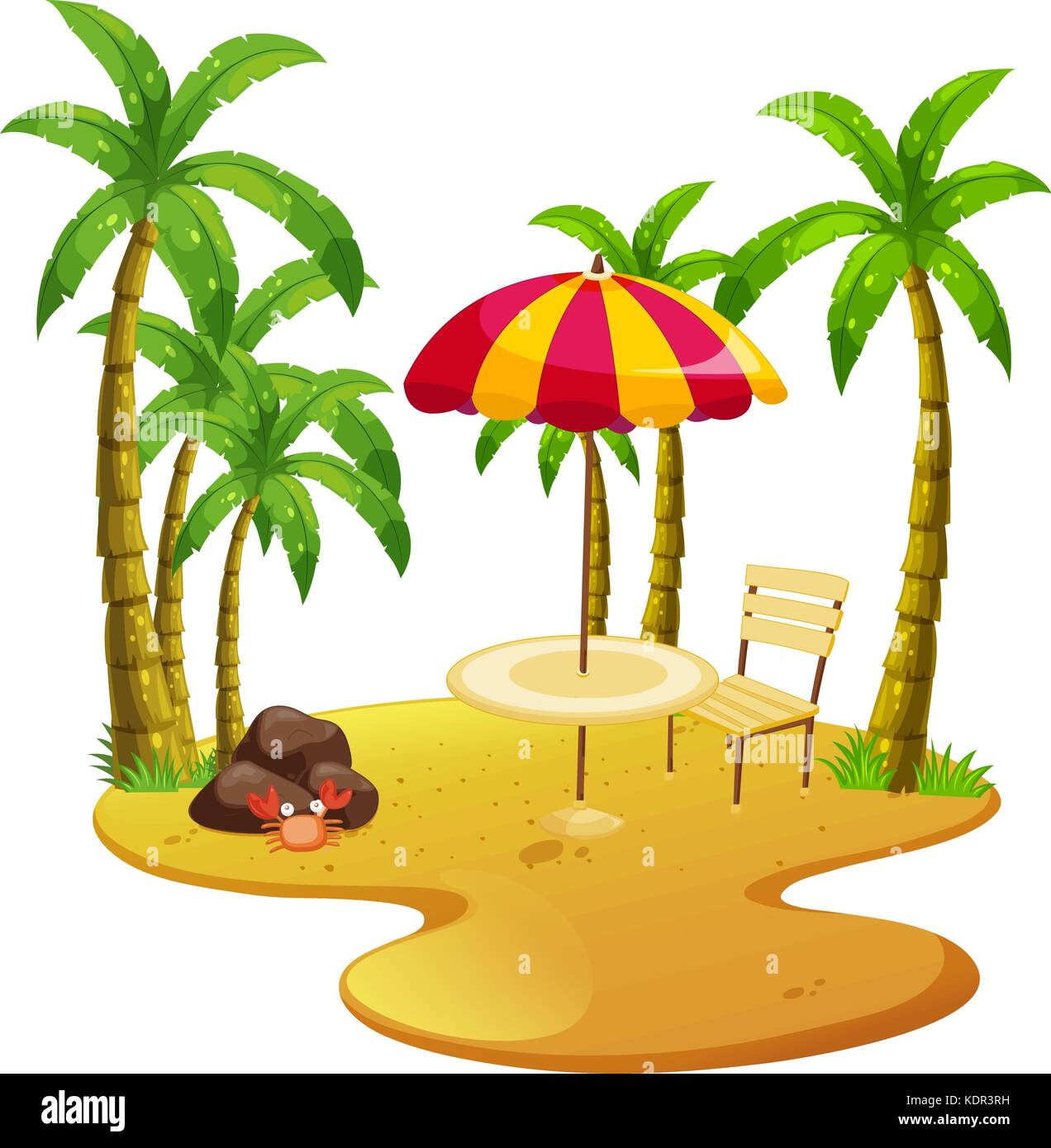 Background beach table Stock Vector Images - Alamy
