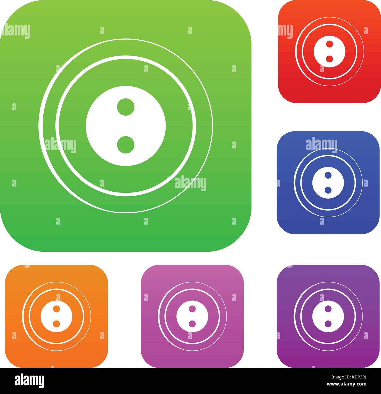 Button set color collection Stock Vector Image & Art - Alamy