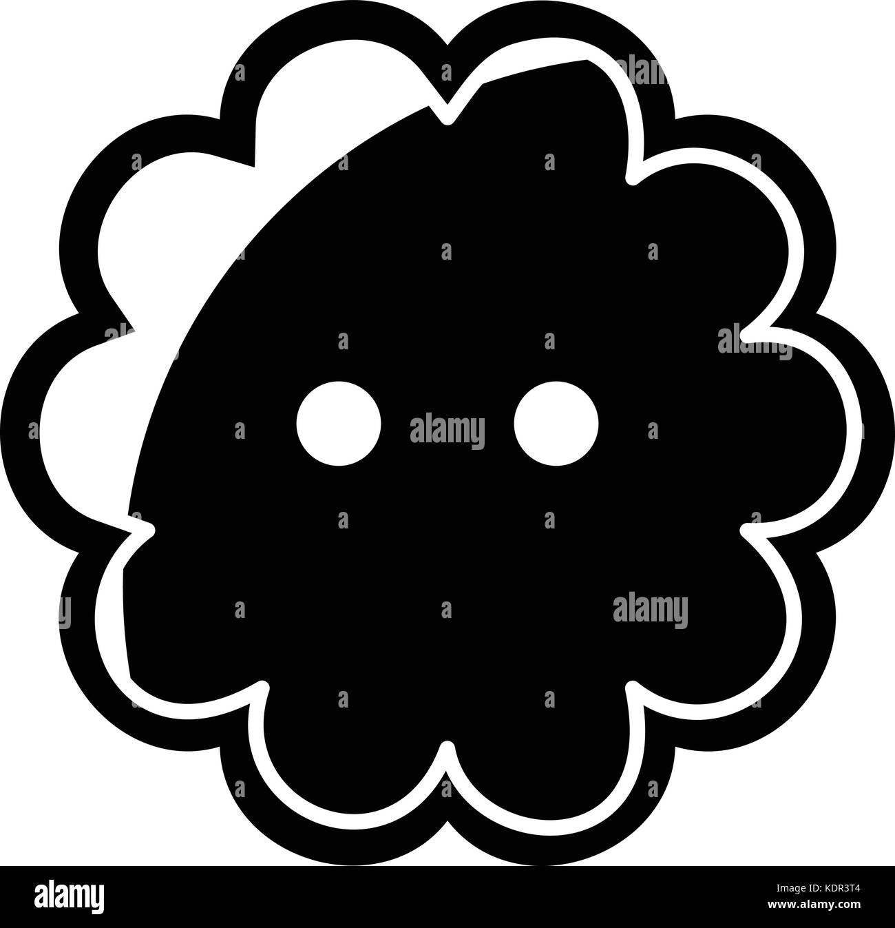 Flower button icon, simple black style Stock Vector Image & Art - Alamy