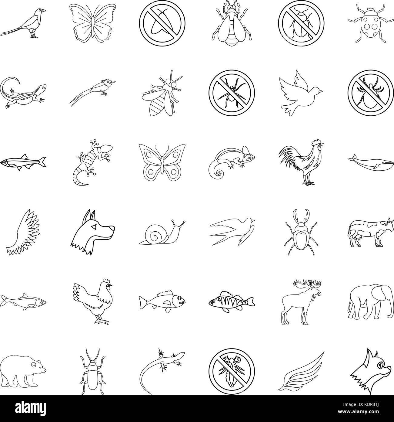 Fauna icons set, outline style Stock Vector Image & Art - Alamy Fauna icons set, outline style Stock Vector Image & Art - Alamy