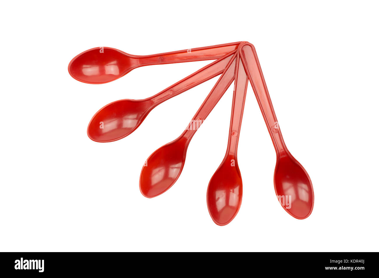 Red plastic spoon Cut Out Stock Images & Pictures - Alamy
