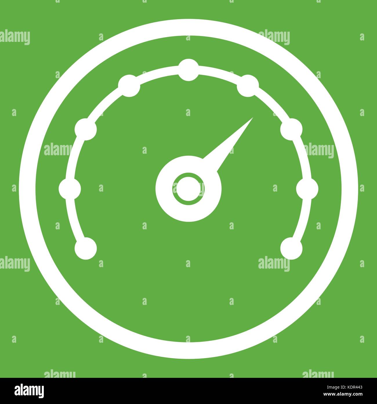 Speedometer icon green Stock Vector Image & Art - Alamy