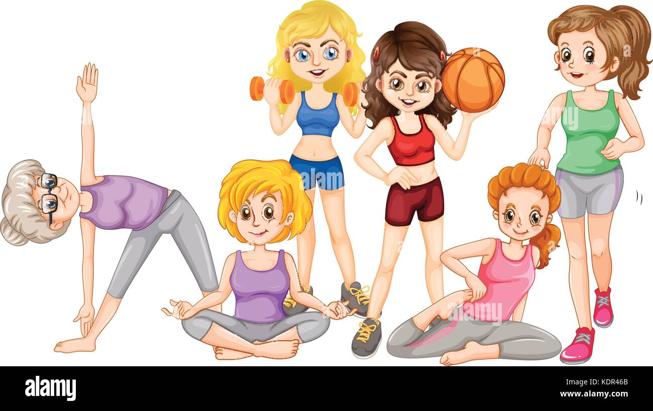 People doing different sports illustration Stock Vector Image & Art - Alamy