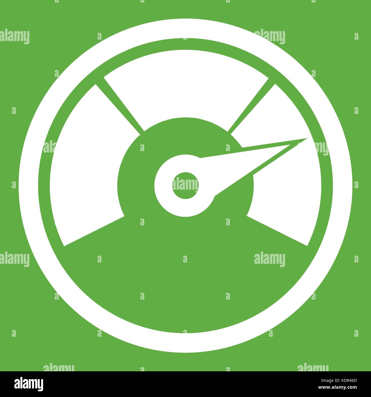 Speedometer icon green Stock Vector Image & Art - Alamy