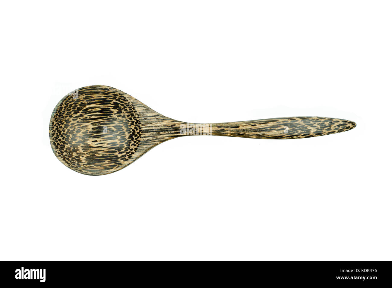 Top view of wood spoon isolated on white background Stock Photo - Alamy