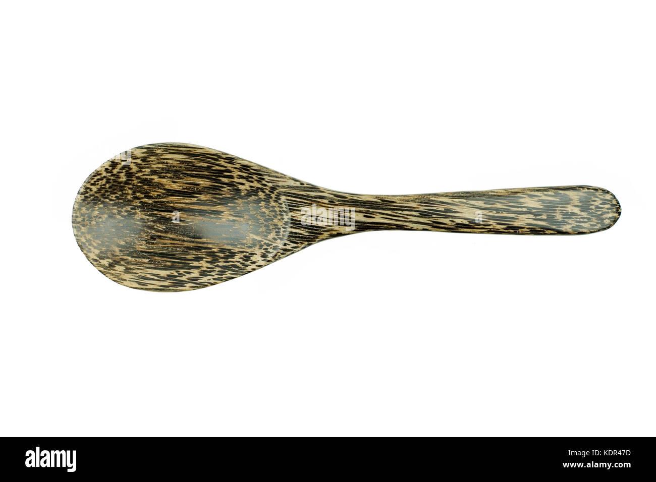 Top view of wood spoon isolated on white background Stock Photo - Alamy