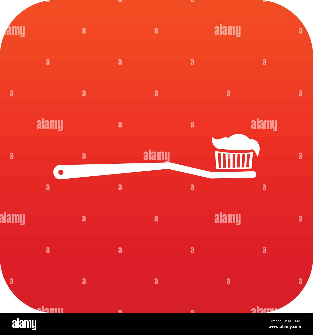 Toothbrush icon digital red Stock Vector Image & Art - Alamy