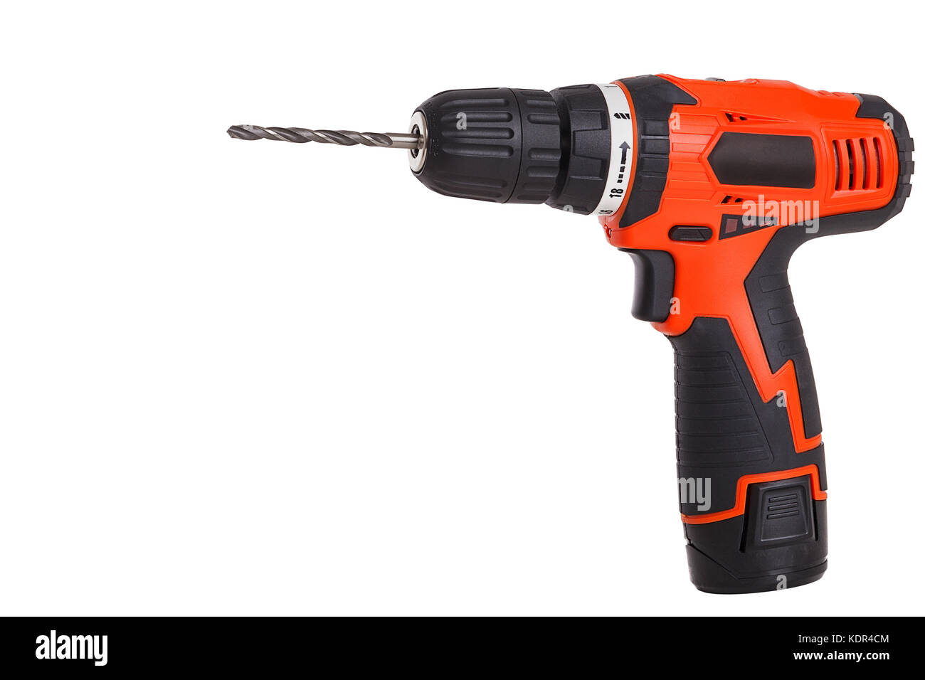 Red screwdriver on a white background Stock Photo - Alamy