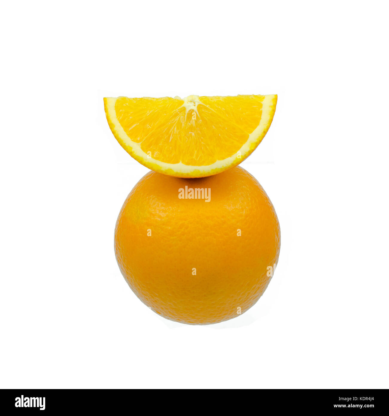 navel oranges on white background Stock Photo - Alamy
