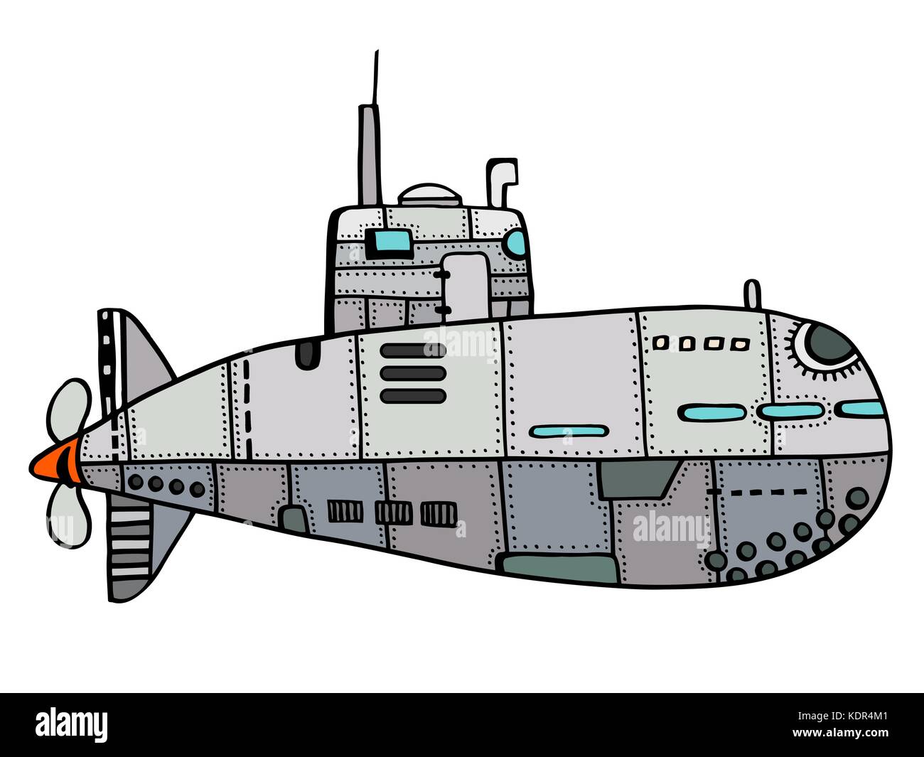 Childs submarine drawing with torpedoes - verymerchant