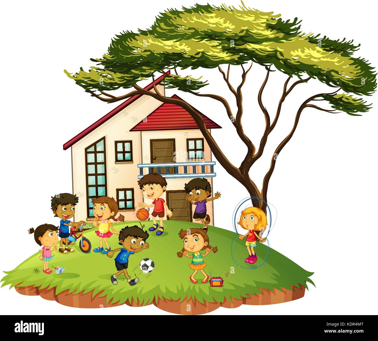 Play scene building Stock Vector Images - Alamy