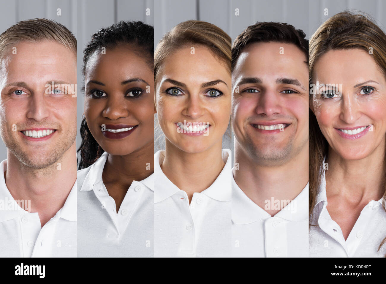 Collage Of Diverse Multi-ethnic Young People Expressing Positive ...