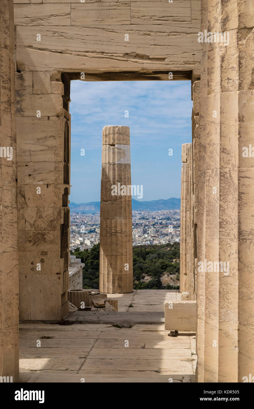 Propylaea, Acropolis, Athens, Greece Stock Photo - Alamy