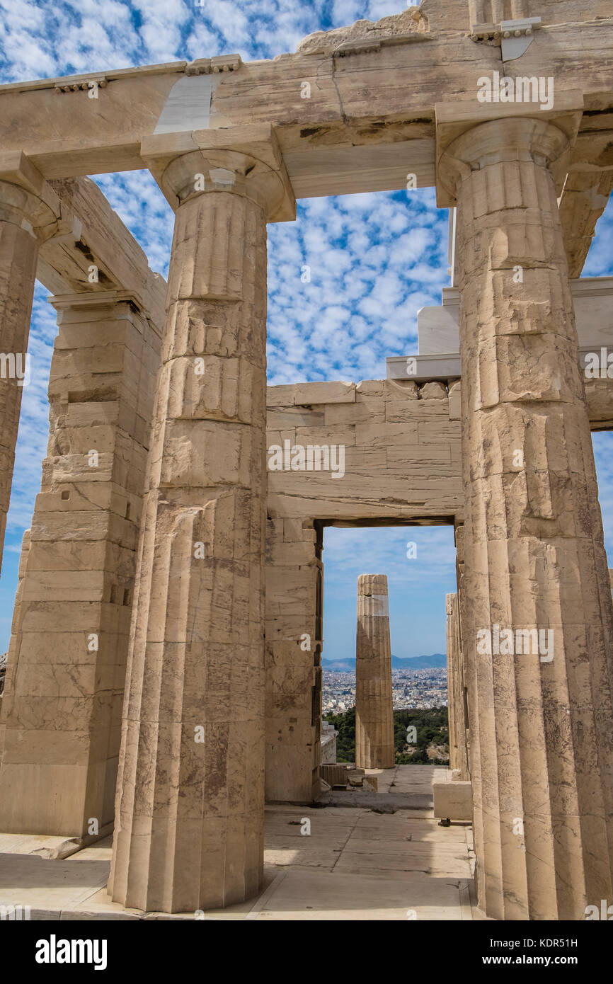 Propylaea, Acropolis, Athens, Greece Stock Photo - Alamy