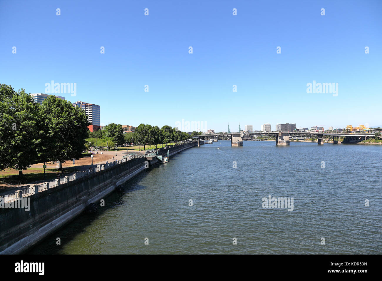 Downtown Portland Waterfront, Oregon Stock Photo - Alamy