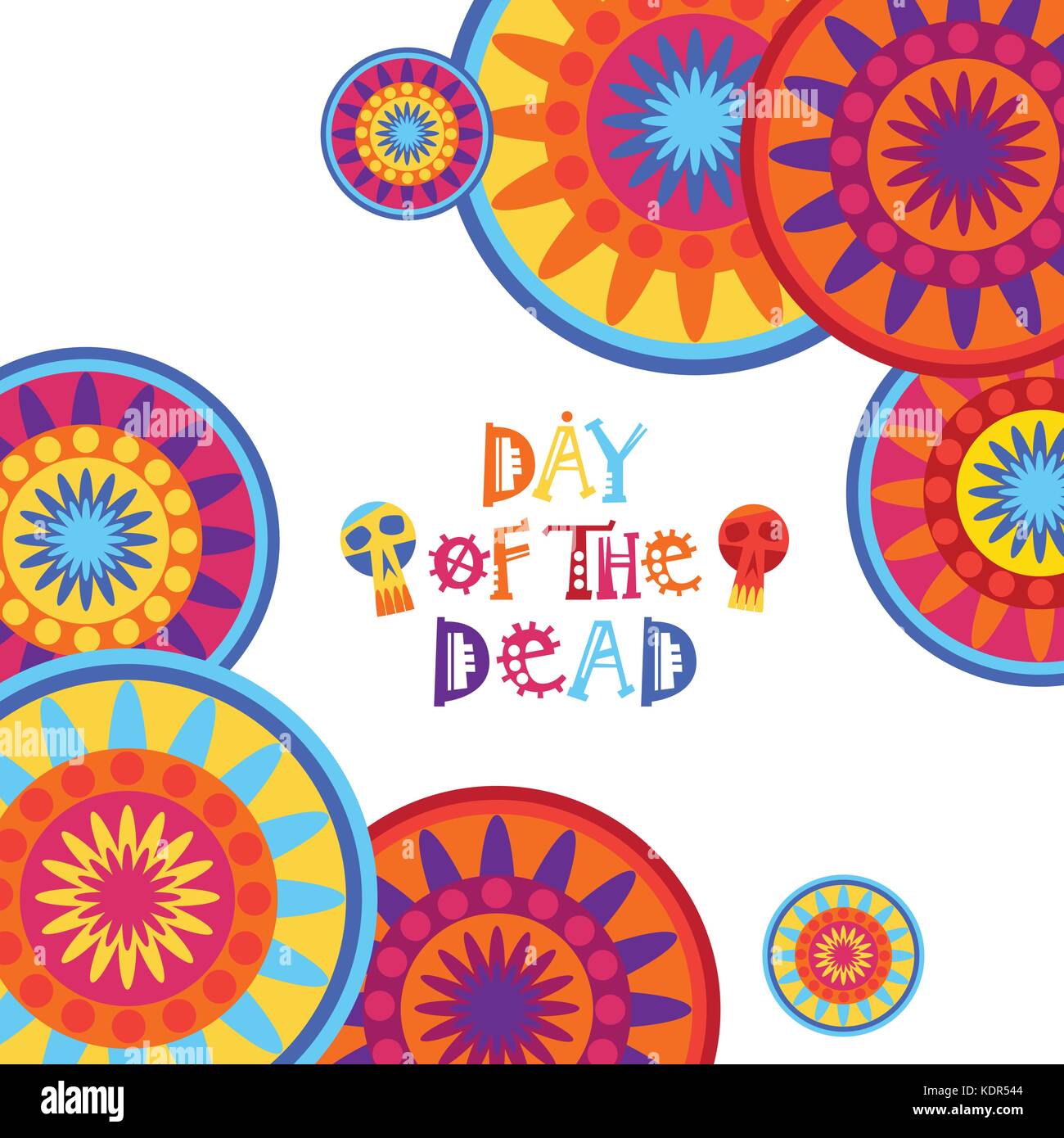 Day Of Dead Traditional Mexican Halloween Dia De Los Muertos Holiday ...