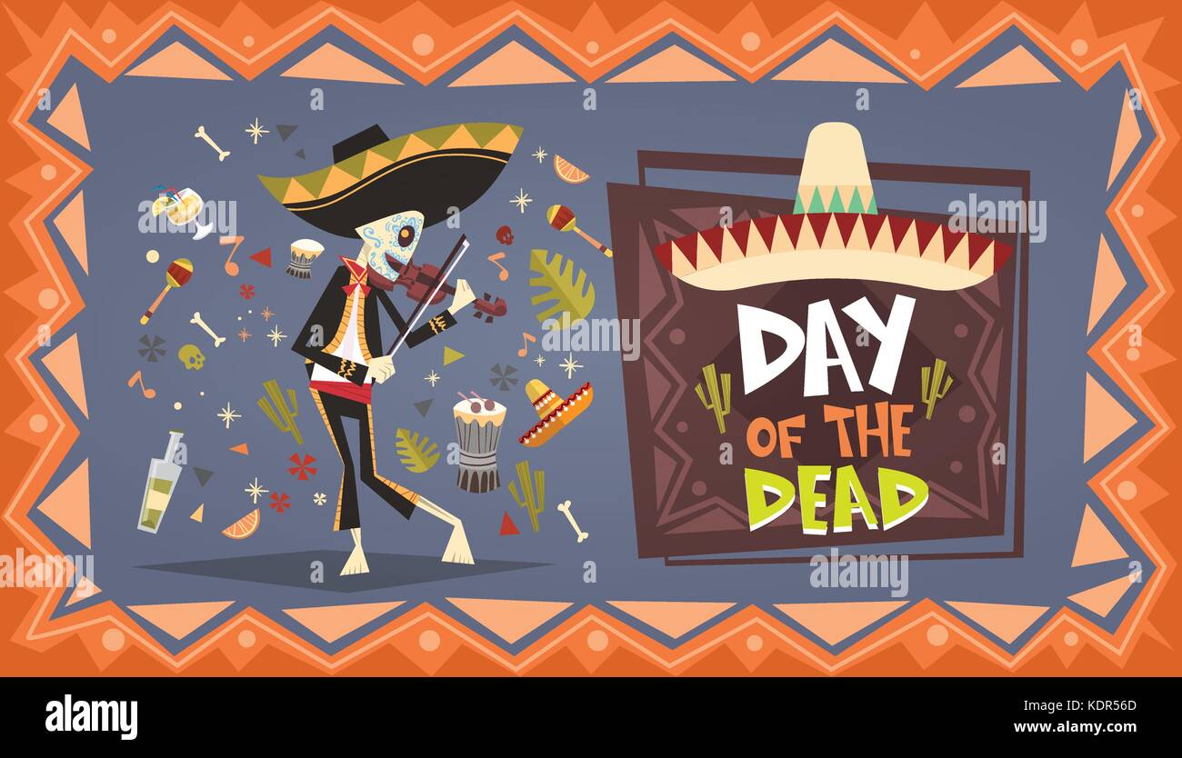Day Of Dead Traditional Mexican Halloween Dia De Los Muertos Holiday ...